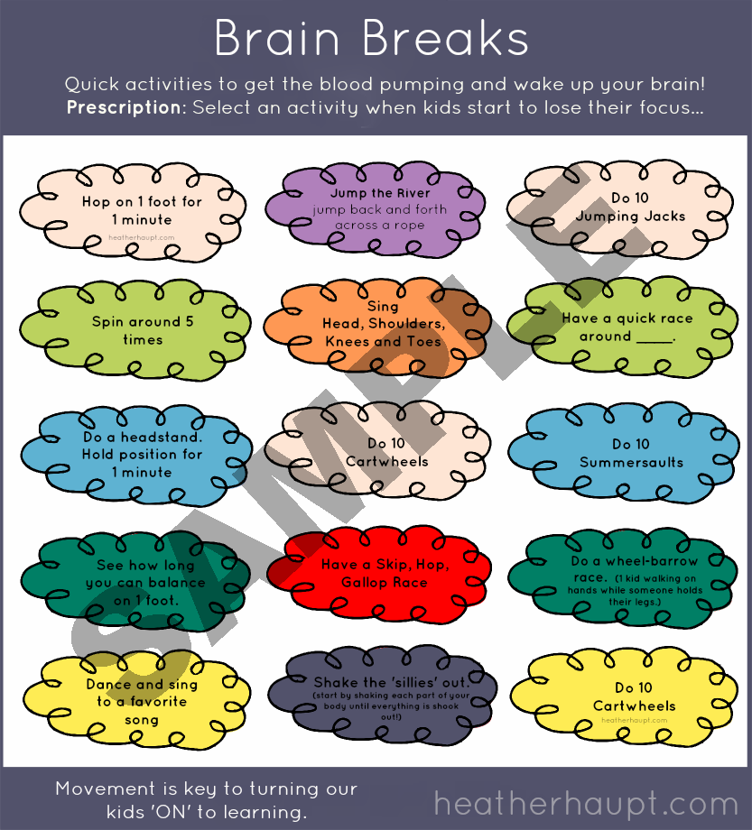 Brain Breaks An Important Tool For Every Parent Heather Haupt